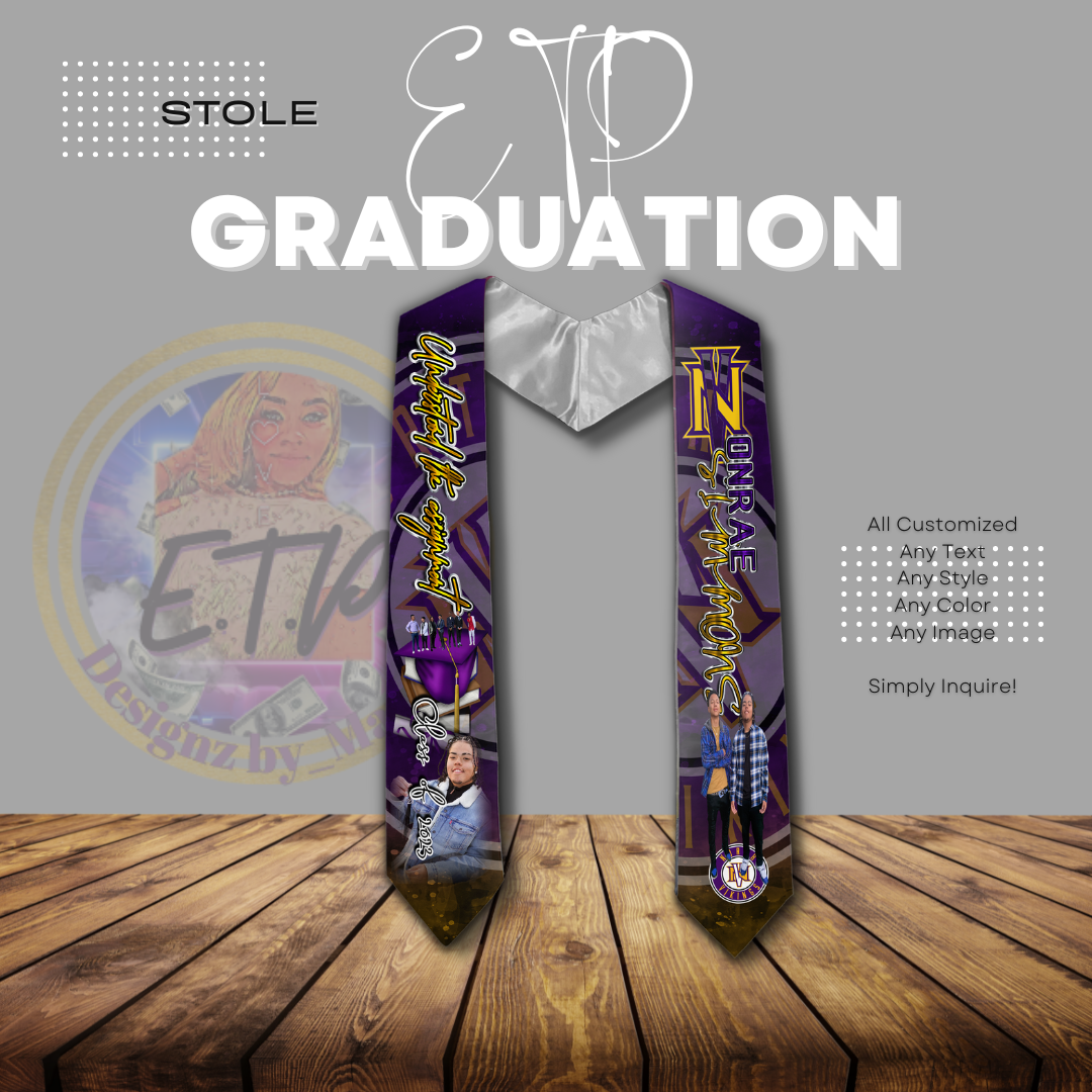 Graduation Stole – ETP_Designz